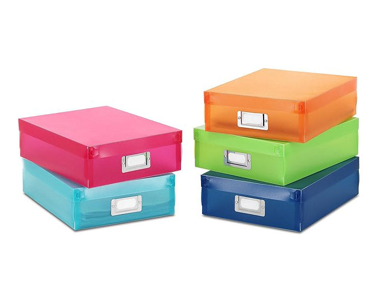 Colorful Plastic Document Boxes – Organize-It