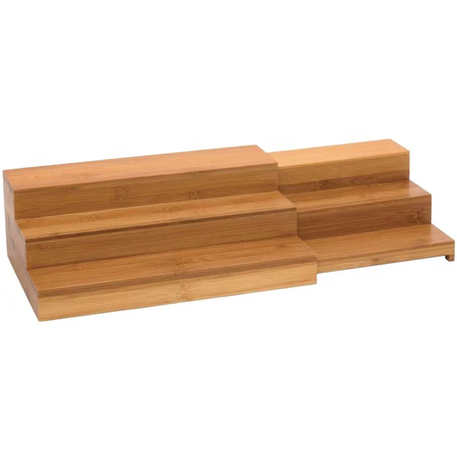 Bamboo Expandable Step Shelf – Organize-It