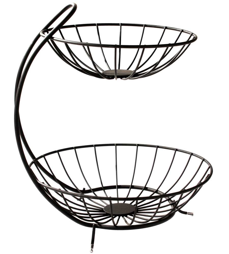 Black Two Tier Fruit Bowl – Organize-It